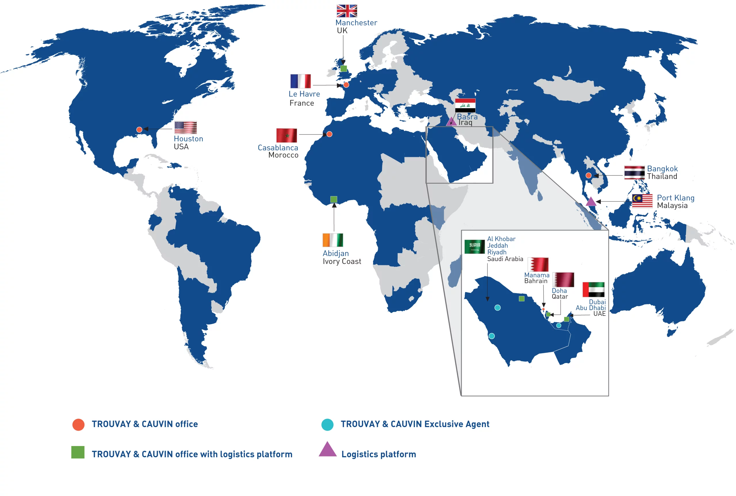 Global Presence - TROUVAY & CAUVIN GROUP